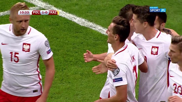 Polska - Kazachstan 1:0. Gol Milika - wideo - Polsat Sport